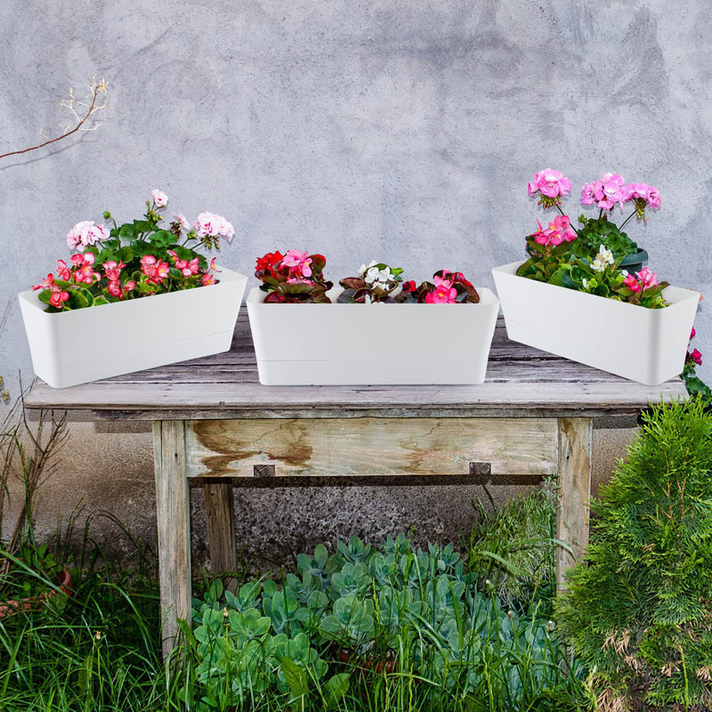 Brayden Studio 3 Pcs Small Rectangle Plant Pot | Wayfair.co.uk